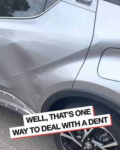 13M views · 44K reactions | That's one way to cover up a car dent  | LADbible | Facebook