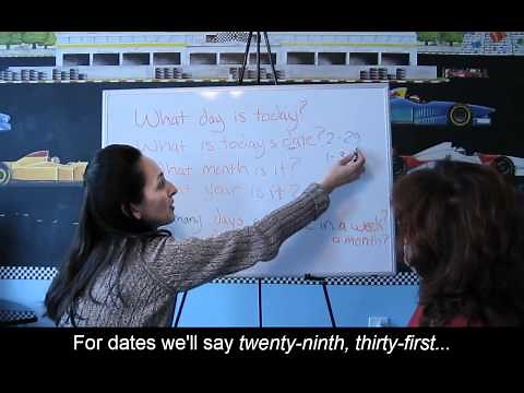 Lesson 43 - Questions About the Calendar - Learn English with Jennifer