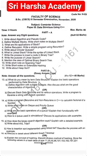 B.SC COMPUTER SCIENCE DATA USING C++
