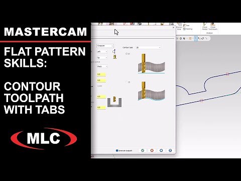 Cut Out Flat Parts with Tabs using Contour Toolpath in Mastercam