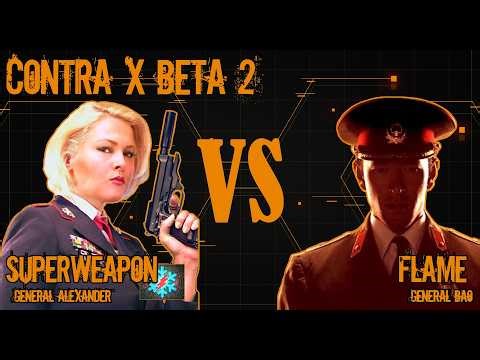 C&C Generals Contra X BETA 2. Challenge: Superweapon General vs Flame General [Hard] #1