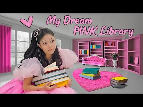 my dream princess library makeover ♡ in pink, of course