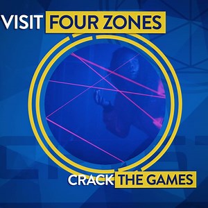 What's The Crystal Maze LIVE Experience really made of? Here's the magic formula... 4️⃣ Venture through four zones 🧩 Play mind-bending games 👨‍👩‍👧‍👦 Work as a team 💎 Earn your crystals 🏆 Win in the Crystal Dome! 🤴 All guided by our a-maze-ingly entertaining Maze Masters! | The Crystal Maze