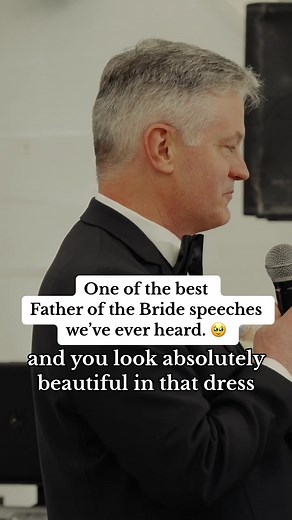 One of the best father of the bride speeches we’ve ever heard. You’ll want to watch til the end on this one. 🥹 @Addison Woods Events @Event Artistry #weddingspeech #weddingspeechinspo #weddingtiktok #emotionalwedding #fatherofthebride #fatherofthebridespeech #weddingday #weddingfilm #weddingtoast