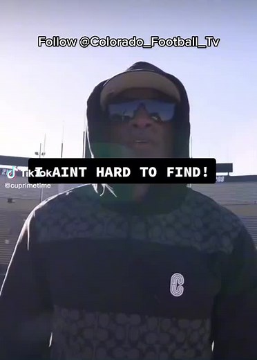 I Ain’t Hard To Find! 🏈 #wecoming #Coachprime #deionsanders #Colorado #cubuffsfootball #fyp