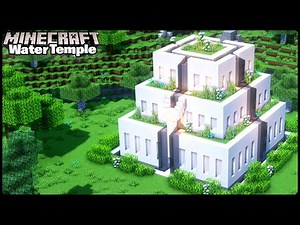 How To Build Modern Water Temple｜Minecraft Building Tutorial #49