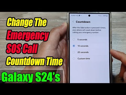 Galaxy S24/S24+/Ultra: How to Change The Emergency SOS Call Countdown Time
