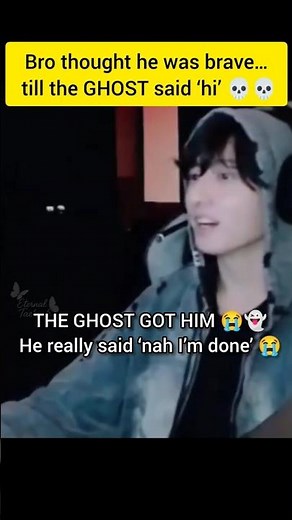 No way Jungkook actually got scared THIS bad 😭👻