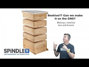 Beehive?? Can We Make it on the CNC? | Making a Beehive Box and Frame | Vectric Design Tutorial