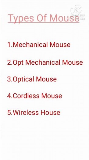 Types Of Mouse