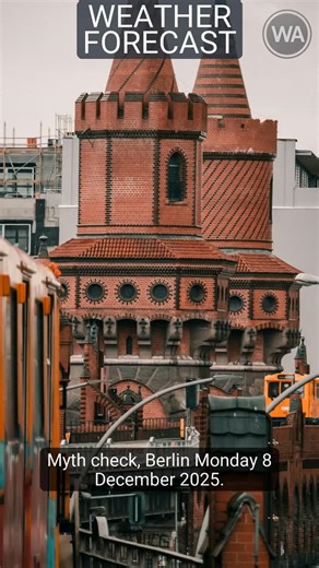 WeatherAvenue.com on Instagram: "Quick forecast Berlin: Cloudy, UV 0, rain 0 mm ☁️ Full weather report for Berlin on 8 December 2025: Cloudy, 11°C, wind 22 km/h, UV 0, precipitation 0 mm. #Berlin, #Germany, #Berlinweather, #Cloudy, #Sun, #Rain, #Storm"