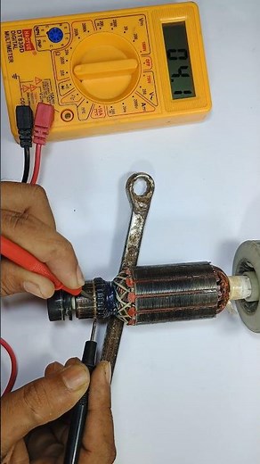 Motor armature Testing in multimeter.How to check motor armature .How to check AC motor armature