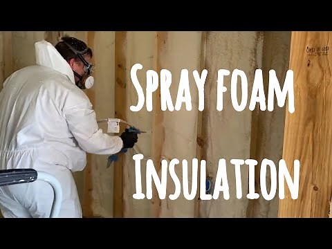 DIY SPRAY FOAM INSULATION Walk in Cooler Build