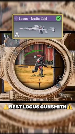⚠️One Shot LOCUS Gunsmith⚠️ #codm #codmobile