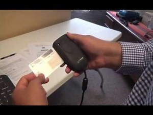 How to scan a barcode with the 4910LR DL Reader