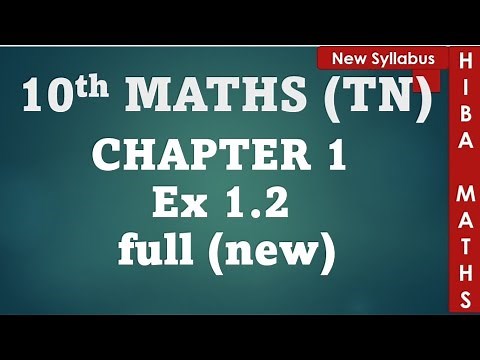 10th maths chapter 1 exercise 1.2 full answers new tn samacheer hiba maths