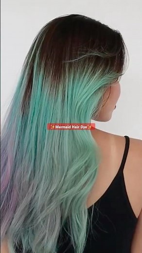 DIY Mermaid hair color using Crepe Papers | Ombré Hair