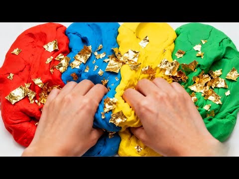 四色金箔纸混泥太绝了✨ 精致颜值拉满😌 玩泥过程超治愈💧 解压神器必入【小小阿狸】# 混泥