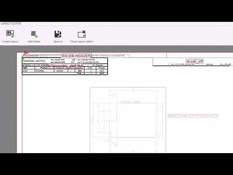 Create and edit drawing layouts in Tekla Structures