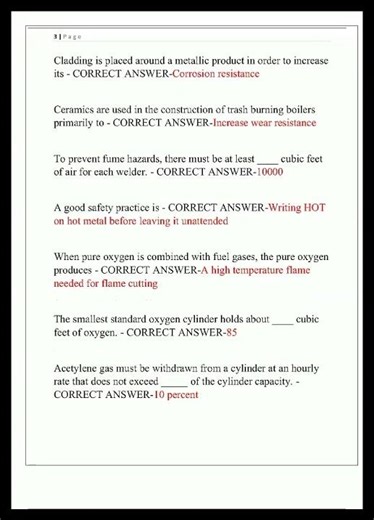 Nccer Boilermaker Exam And Practice Exam Newest 2024 2025 Actual Exam Complete 180 Questions And Cor