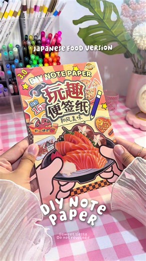 Japanese DIY Note Paper: Fun Food Designs
