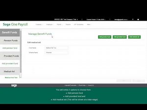 How to add a benefit in Sage One Payroll