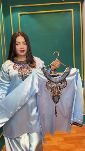 Trendy Powder Blue Farsi Suit Unveiled