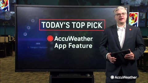 Lightning alert notifications on the free AccuWeather app