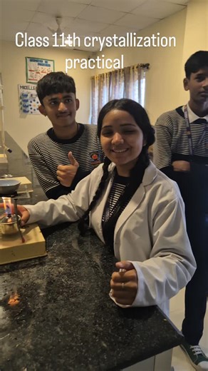 Raja Khan | Class 11th crystallization practical | Instagram