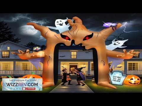 12FT Halloween Inflatables Archway Ghost Tree Garden Outdoor Dcor Dead Tree New