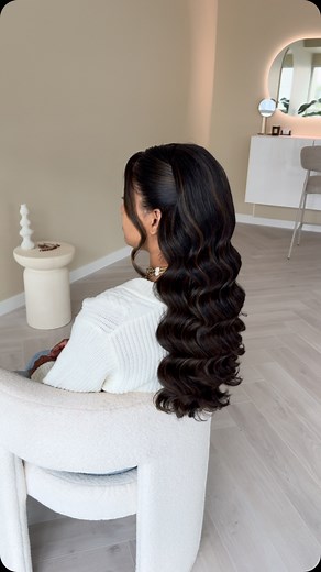 Glamorous Hairstyling on Instagram: "Our lovely Bride Rashree👰🏽‍♀️ ❤️ #fyp #viralvideo #hollywoodwaveshair #viralphoto #viralhair #viral #instagram #bride #wedding #love #weddingphotography #bridal #groom #fashion #dress #engaged #beauty #beautiful #style #bridesmaids #bridetobe #makeup #weddings #weddinginspiration #weddingday #world #besthair #work #pretty #glamorous"