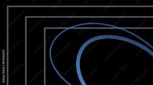 The gray rectangular frames and two blue energy strokes or lines move and change in size. You can insert a logo or text under the blue round frames. Stock Video