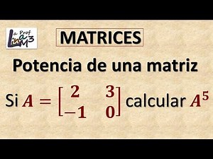 Powers of A^5 matrices | Matrix multiplication | Professor Lina M3