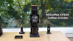 MiiCoffee CF64V Kaffeemühle mit variabler Geschwindigkeit, Einzeldosis