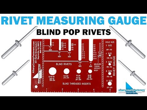 Blind POP Rivet Gauges From Albany County Fasteners | Rivets 101