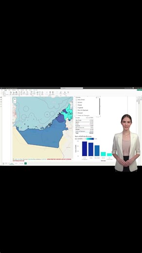 United Arab Emirates Power Bi map template