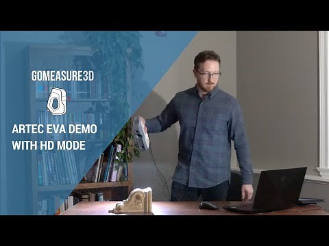 Artec Eva Handheld 3D Scanner Demonstration with HD Mode