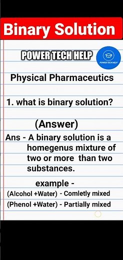 Binary Solution definition with example