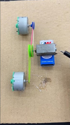 DIY DC to DC Motor Generator | How to Make a DC Motor a Generator #shorts #motor #dcmotor