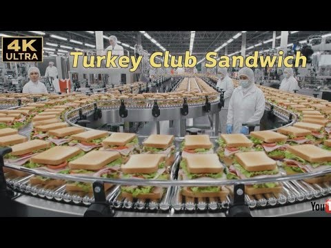 Inside Modern Factory: 10,000+ Calorie Turkey Club Sandwich (How It's Made 2026)