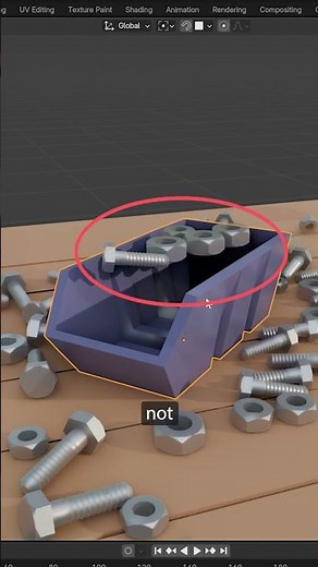 Use physics to easily populate your scene with objects in Blender.#b3d #blender3d