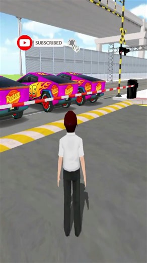 New Tesla McQueen Car VS Bullet Train -3D Driving Class- Android Gameplay #short #shorts #cargames