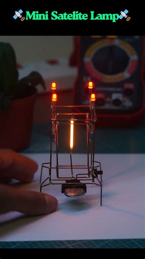 [Satisfying] DIY Easy Stellar Lamp 🪐 | Mini Satellite Style Lamp #shorts #diy #diybuild