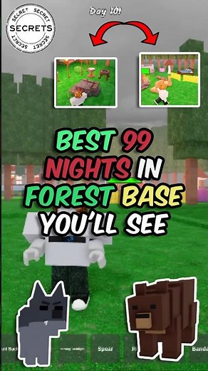 The BEST BASE ever Build to Survive All 99 Nights! (Roblox 99 Nights in the Forest) 😱🔥