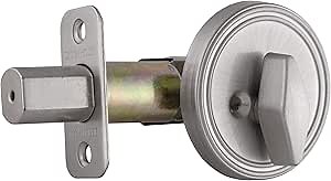 Design House 750836 2-3/8-inch Backset Single Sided Deadbolt with Turn-Button Interior, Satin Nickel