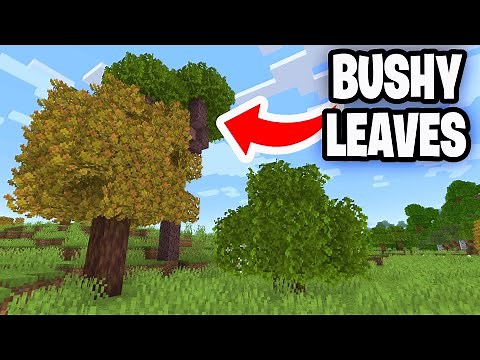 Bushy Leaves Texture Pack For Minecraft Bedrock! - Tutorial