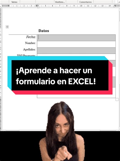 Aprende a crear un Formulario en WORD para que tus archivos sean más fáciles de rellenar campos vacíos😉 #word #formulario #wordformulario #oficina #productividad