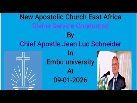Chief Apostle Jean Luc Schneider at university of Embu