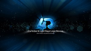 Particles & Light Rays Logo Reveal