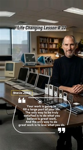 Life Changing Lesson 22: #growthmindset #motivation #lifelessons #change #stevejobs